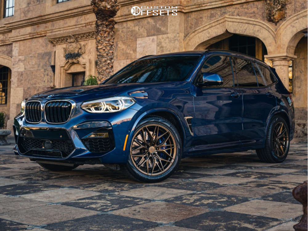 2020 BMW X3 with 20x9 25 Rohana Rfx17 and 255/45R20 Pirelli Scorpion ...