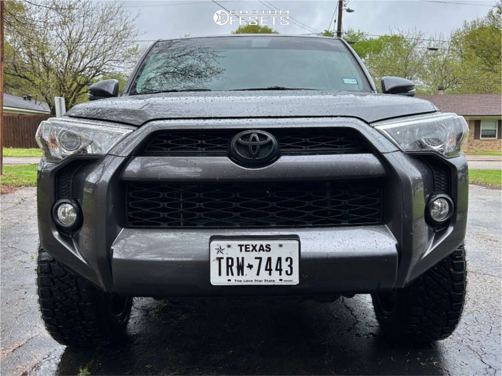 2016 Toyota 4Runner with 20x10 -19 TIS 547b and 275/55R20 Landspider ...