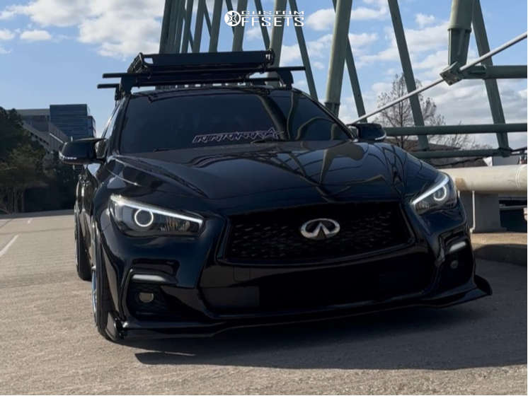 2018 INFINITI Q50 with 20x10.5 25 Ferrada Cm2 and 255/35R20 Lionhart Lh ...