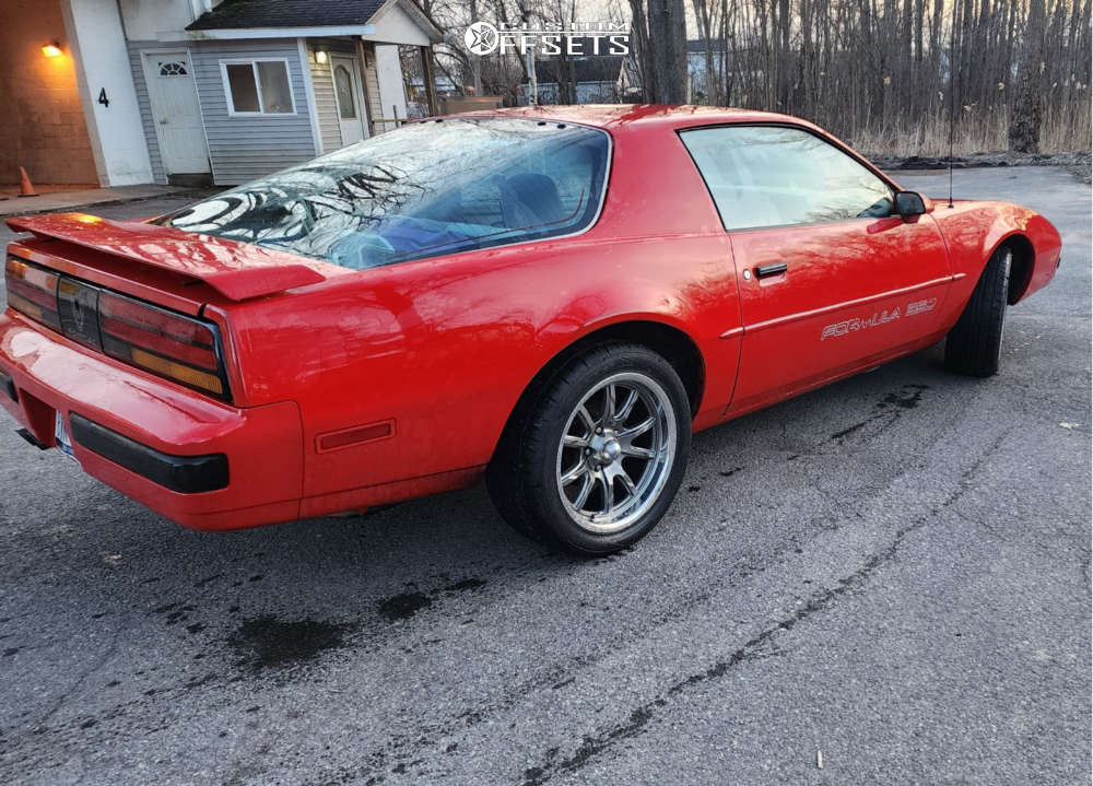 1987 Pontiac Firebird with 17x8 0 Ridler Style 650 and 245/45R17 Nitto ...