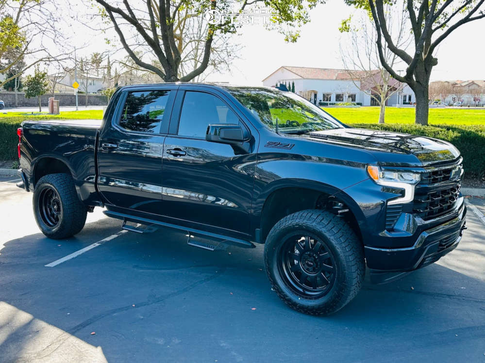 2023 Chevrolet Silverado 1500 with 20x10 -18 Weld Off-Road Stealth and ...