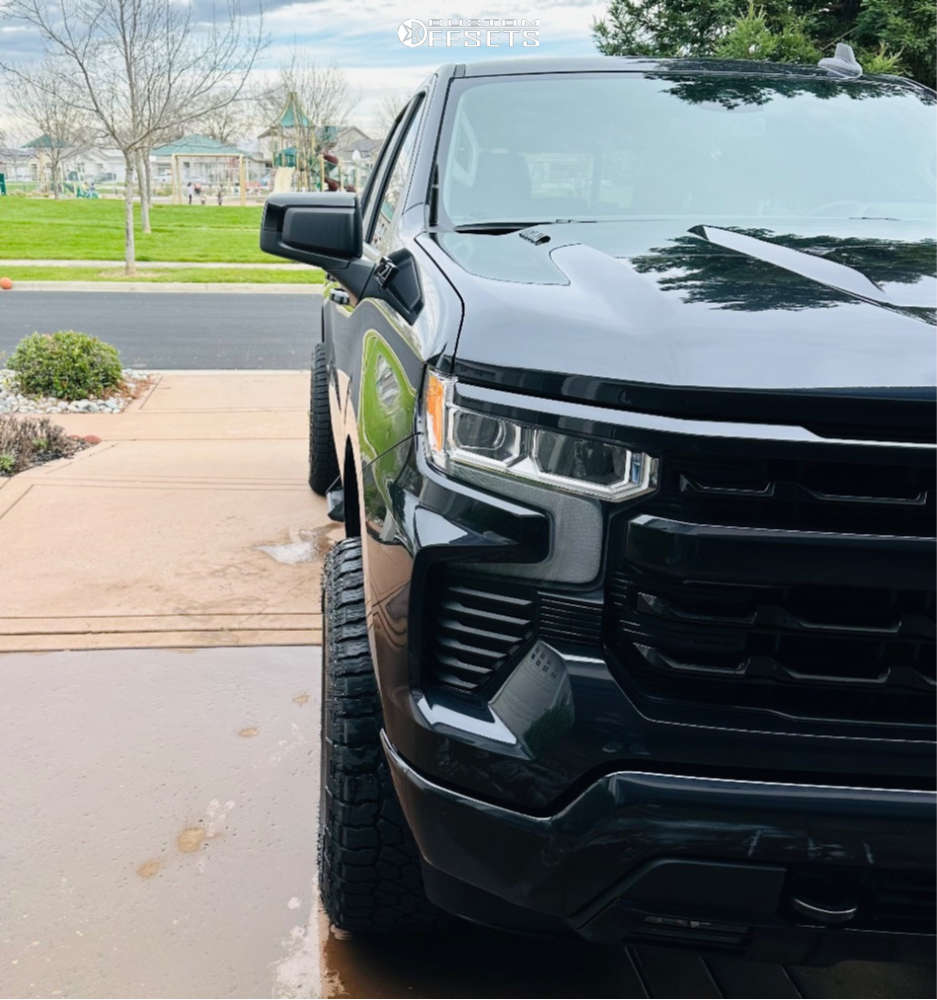 2023 Chevrolet Silverado 1500 with 20x10 -18 Weld Off-Road Stealth and ...