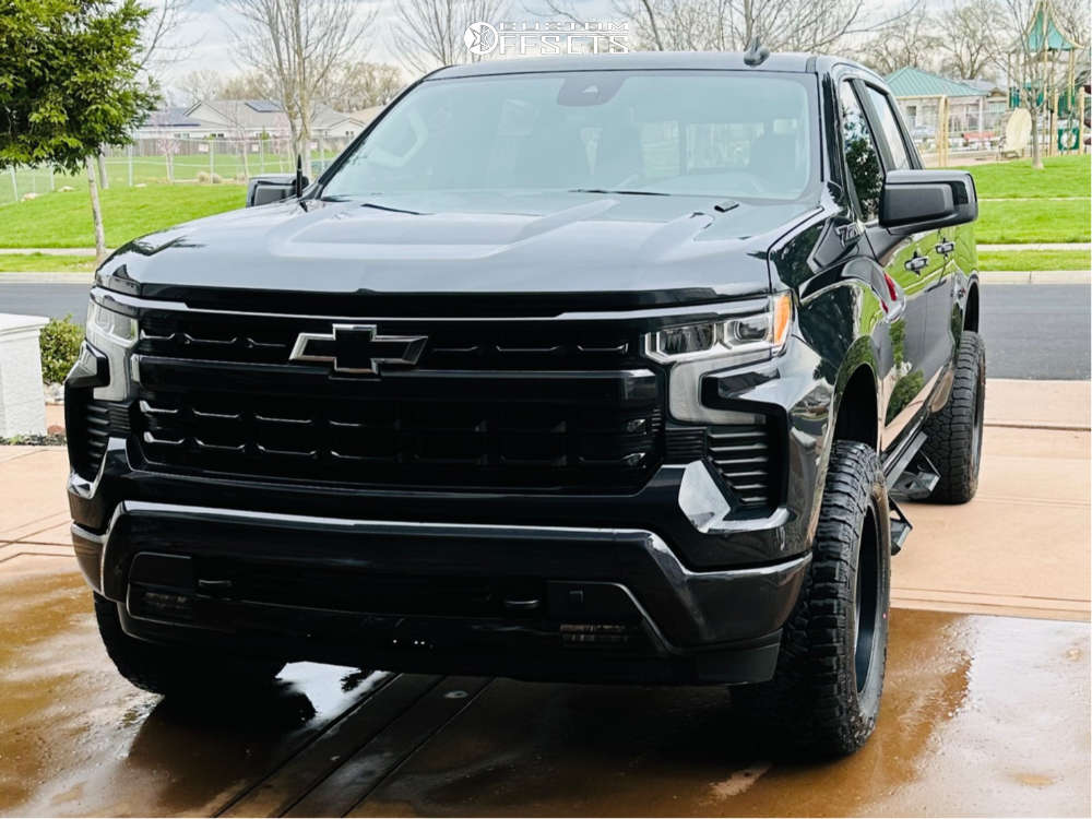 2023 Chevrolet Silverado 1500 with 20x10 -18 Weld Off-Road Stealth and ...