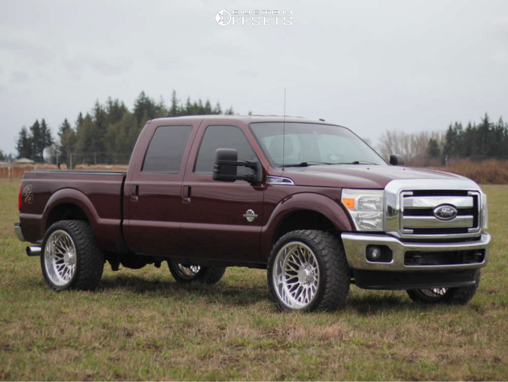2011 Ford F-250 Super Duty with 24x12 -44 Liberty Forged Lbty01 and 35/ ...