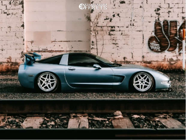 1999 Chevrolet Corvette with 19x9.5 35 ESR CS15 and 225/35R19 Zeetex ...