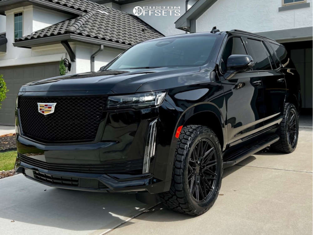 2022 Cadillac Escalade with 22x9.5 20 Vossen Hf6-5 and 285/50R22 Nitto ...