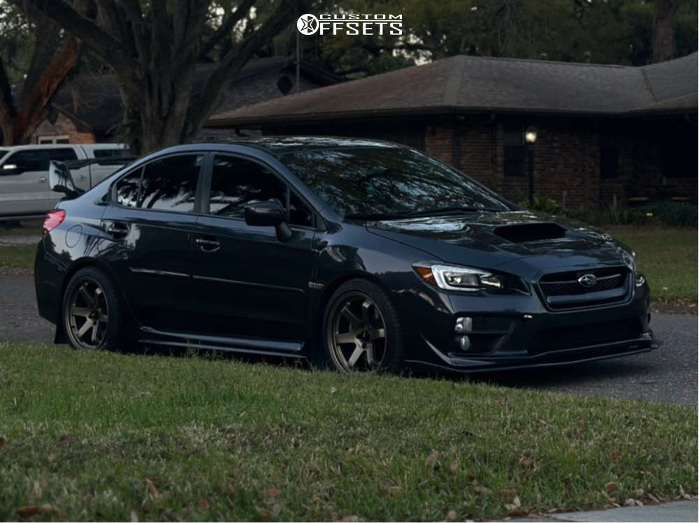 2017 Subaru WRX with 18x9.5 32 AVID1 Av6 and 245/40R18 Michelin Pilot ...