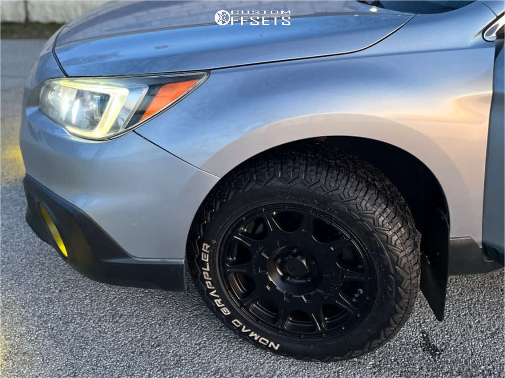 2017 Subaru Outback with 17x8 38 Method Mr502 and 225/65R17 Nitto Nomad Grappler and Stock ...