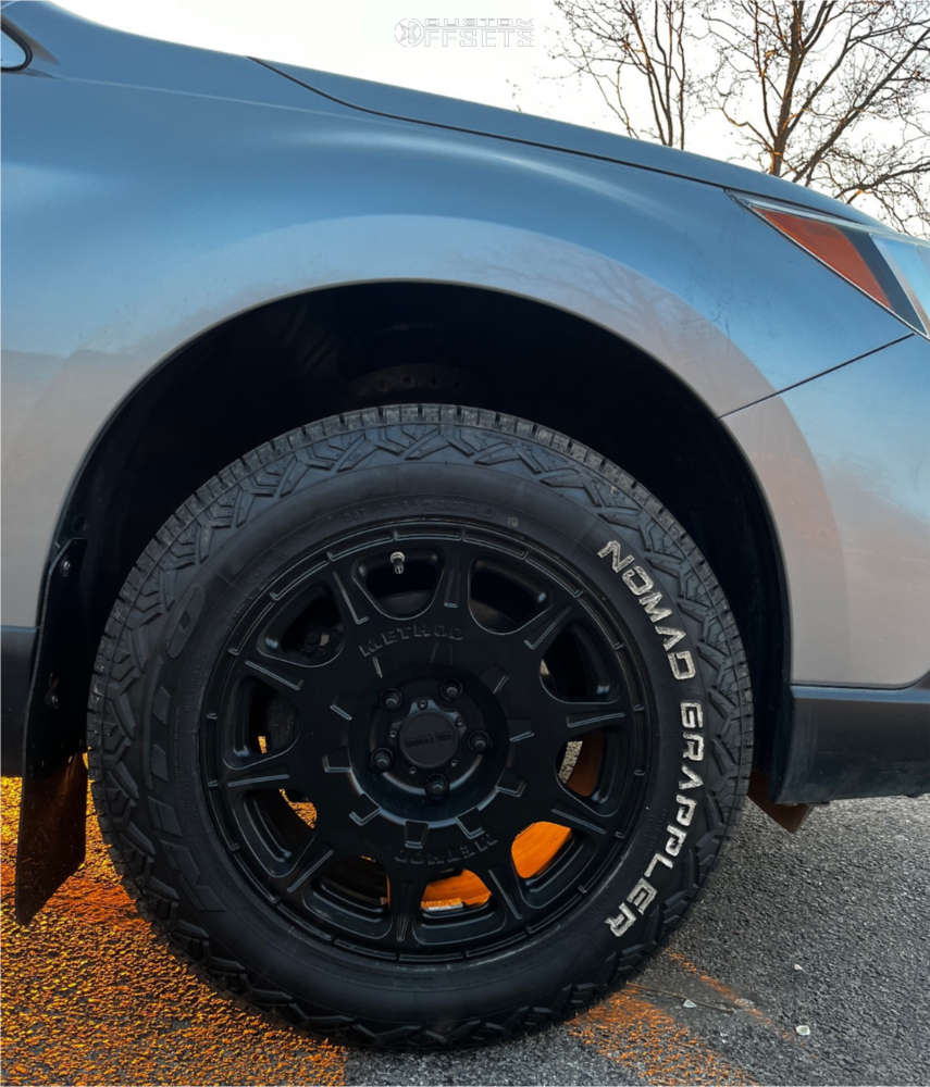 2017 Subaru Outback with 17x8 38 Method Mr502 and 225/65R17 Nitto Nomad ...