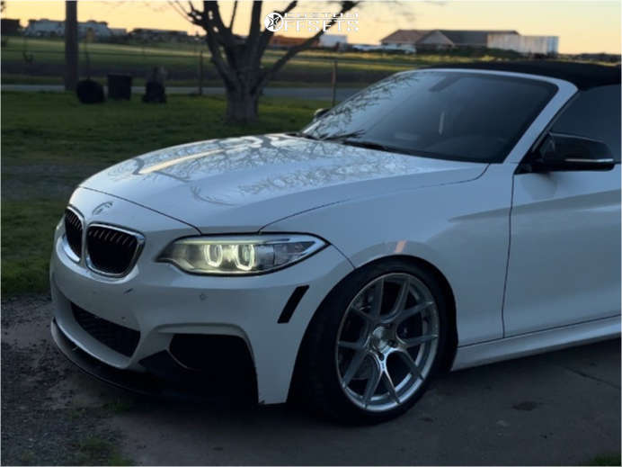 2016 BMW M235i with 18x8.5 35 Aodhan Ah11 and 225/40R18 Falken Pro G5 ...