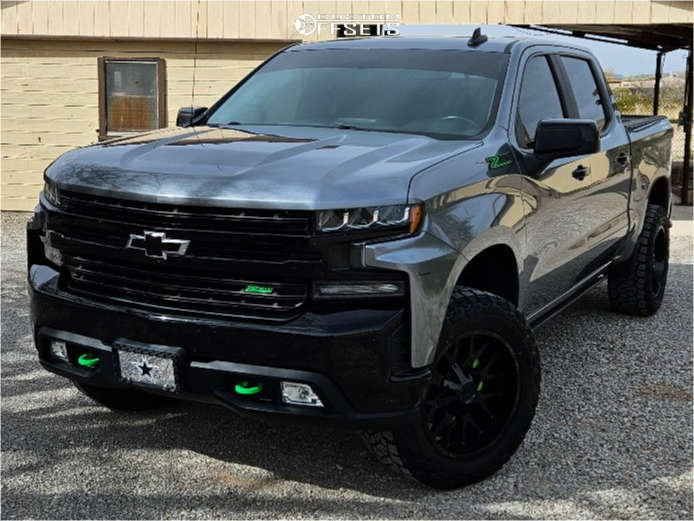 2019 Chevrolet Silverado 1500 with 20x10 -19 Hardrock Affliction and ...