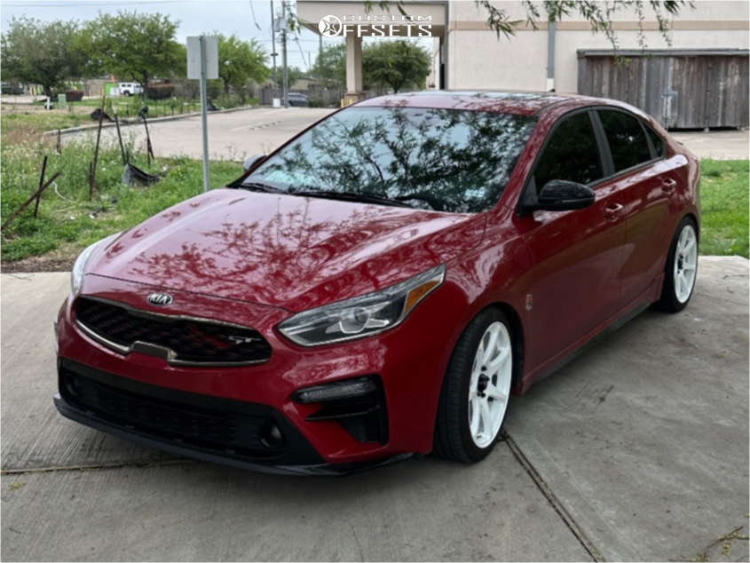 2021 Kia Forte with 18x8 43 Motegi Mr154 and 225/40R18 Continental ...