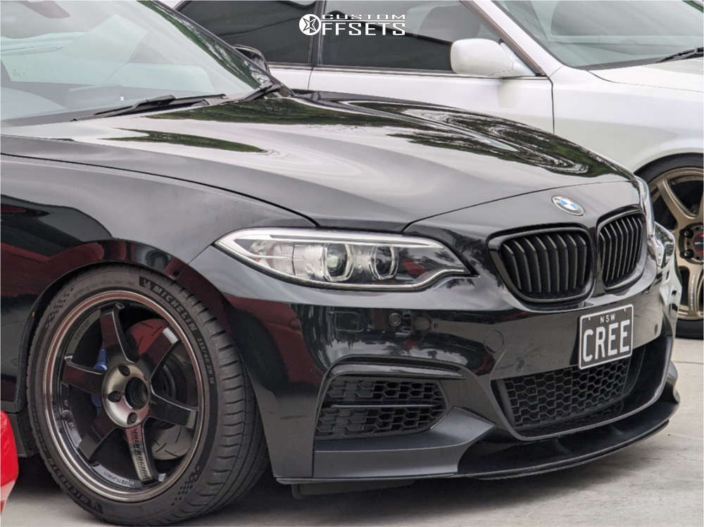 2017 BMW M240i with 18x8.5 35 Volk Te37sl and 235/40R18 Michelin Pilot ...