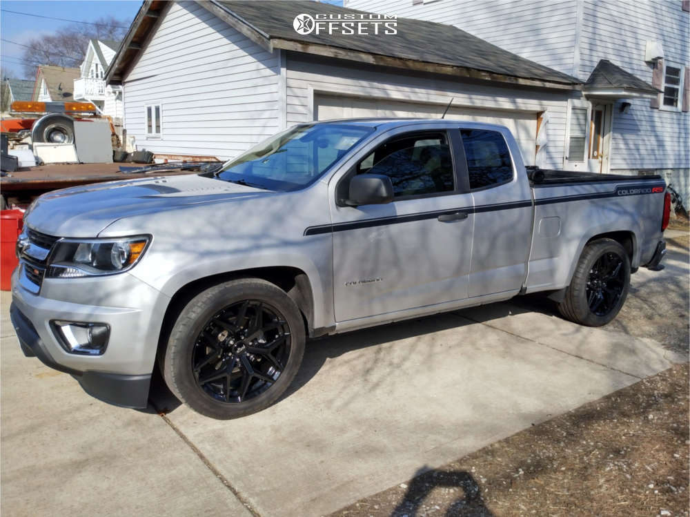 2018 Chevrolet Colorado with 20x9 30 Niche Vice and 285/45R20 Atturo ...