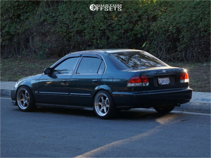 1996 Honda Civic with 16x8 20 MST Time Attack and 205/45R16 Hankook ...