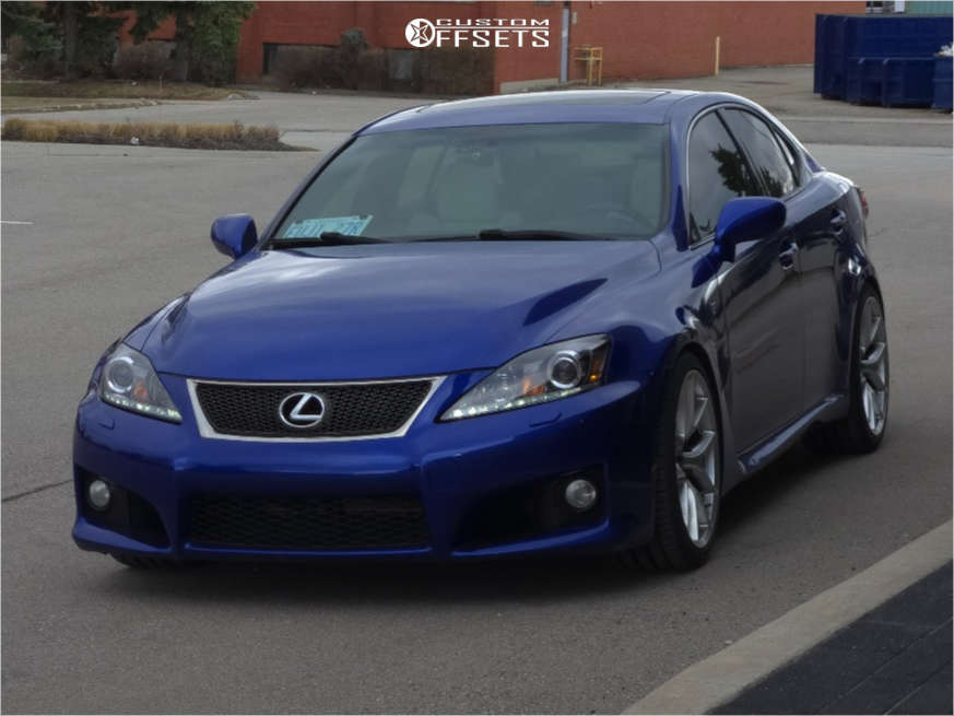 2008 Lexus IS F with 19x9.5 35 ESR Rf2 and 255/35R19 Falken Azenis ...