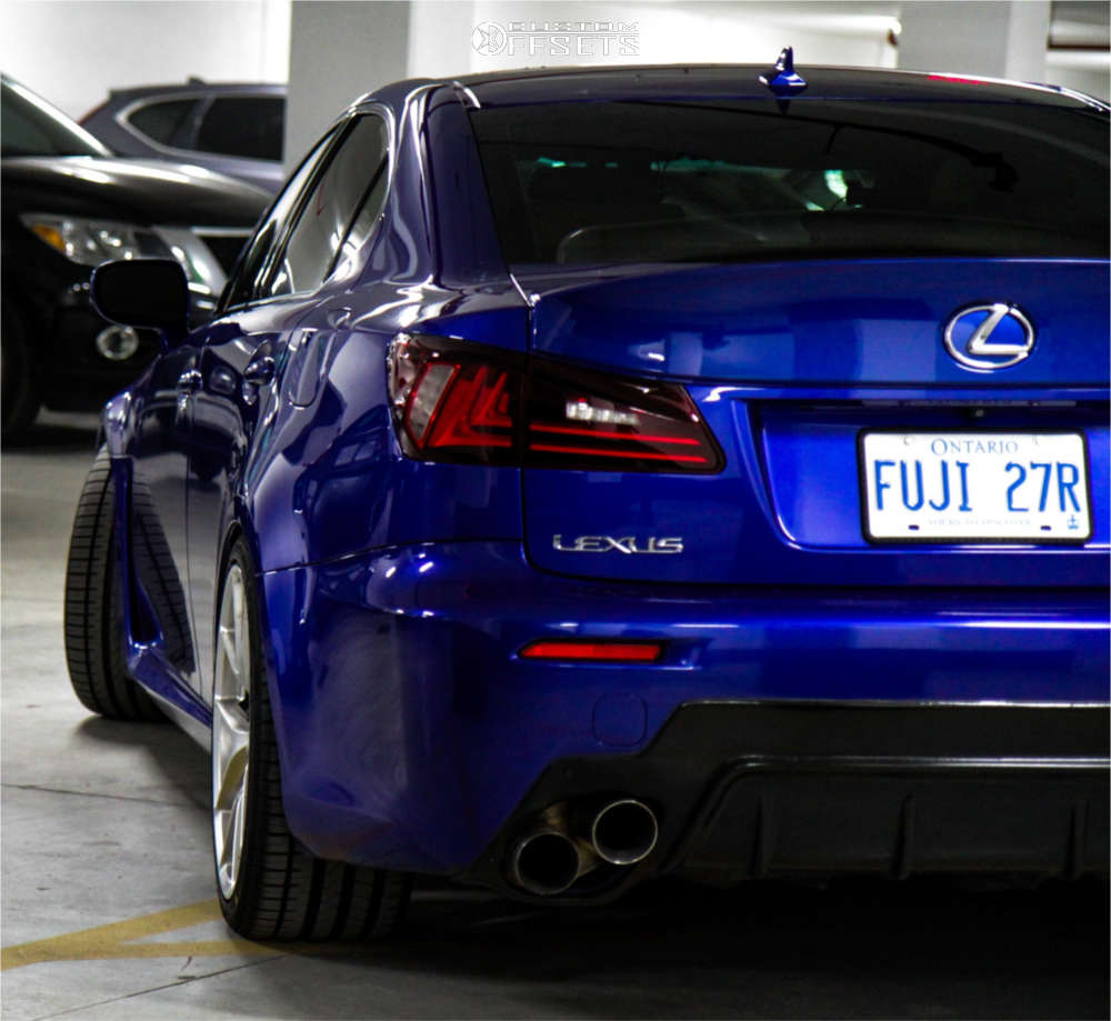 2008 Lexus IS F with 19x9.5 35 ESR Rf2 and 255/35R19 Falken Azenis ...