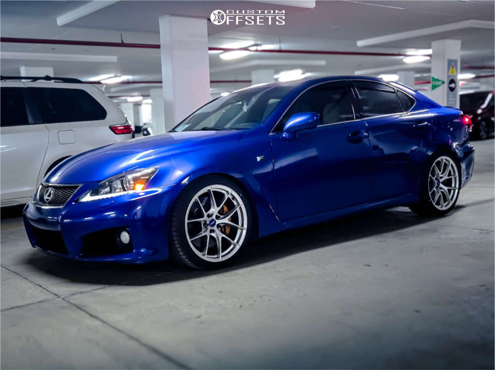 2008 Lexus IS F with 19x9.5 35 ESR Rf2 and 255/35R19 Falken Azenis ...