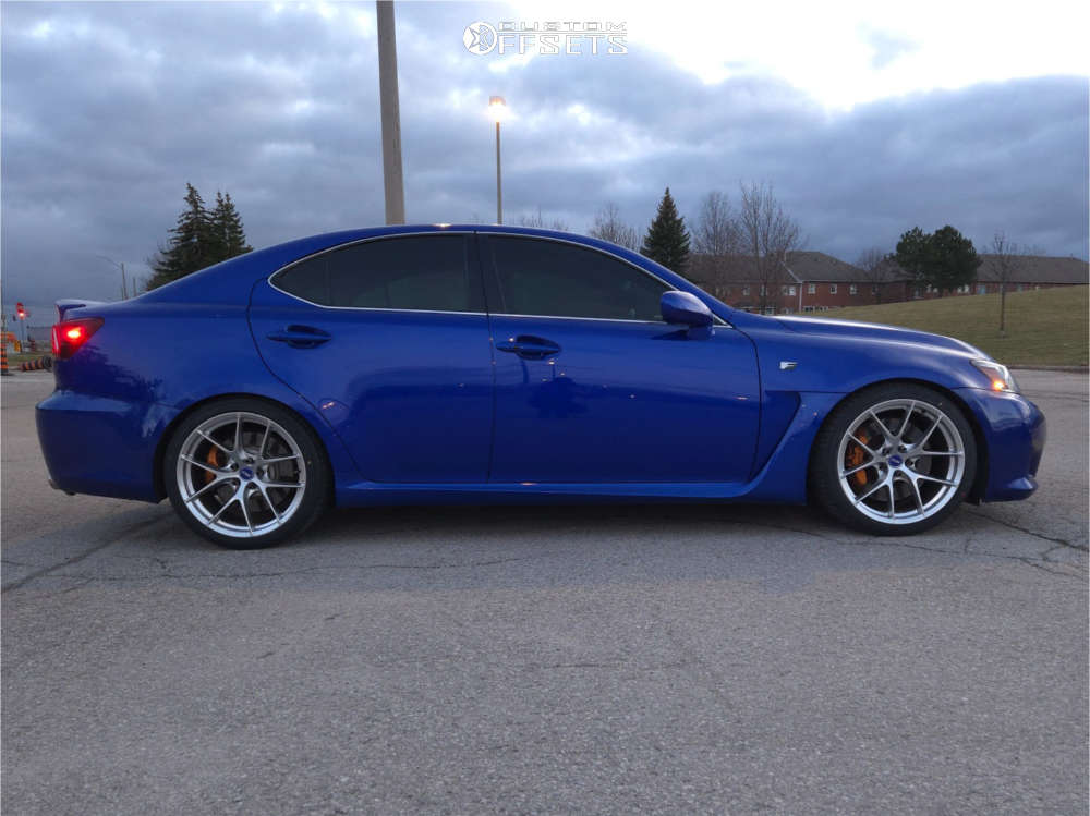 2008 Lexus IS F with 19x9.5 35 ESR Rf2 and 255/35R19 Falken Azenis ...