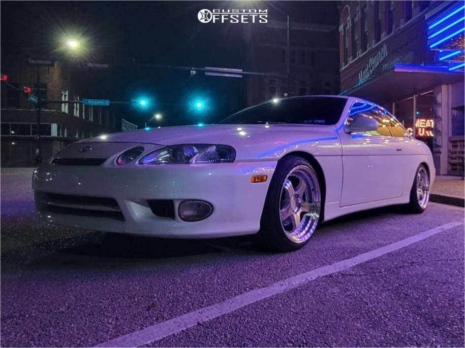 1998 Lexus SC400 with 18x9.5 30 Aodhan Ah03 and 225/40R18 Continental ...