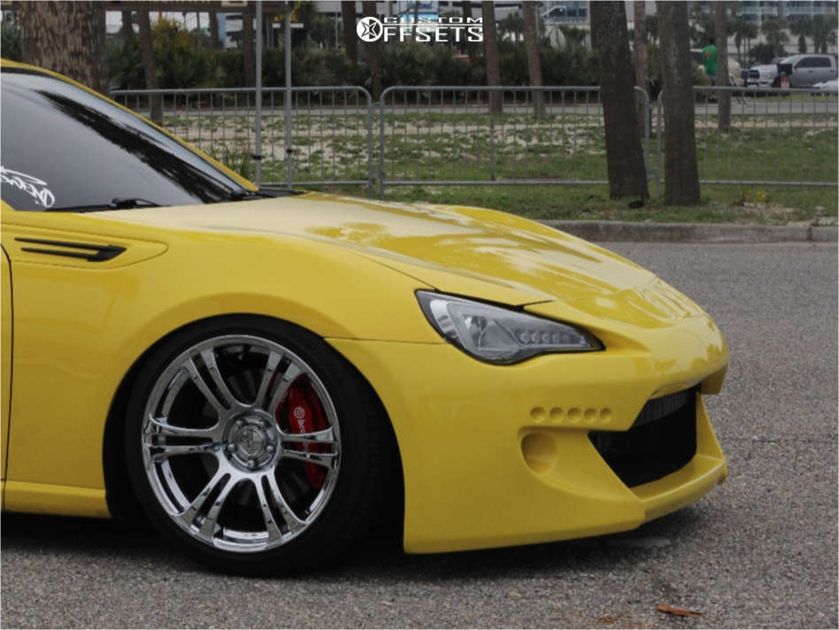 2017 Subaru BRZ with 18x9.5 35 Kansei Neo and 225/40R18 Michelin Pilot ...
