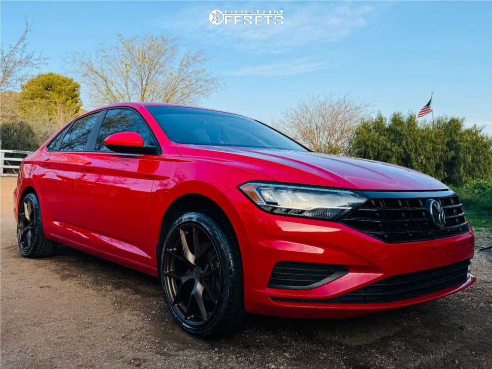 2020 Volkswagen Jetta with 18x8.5 35 Aodhan Aff7 and 225/40R18 Vercelli ...
