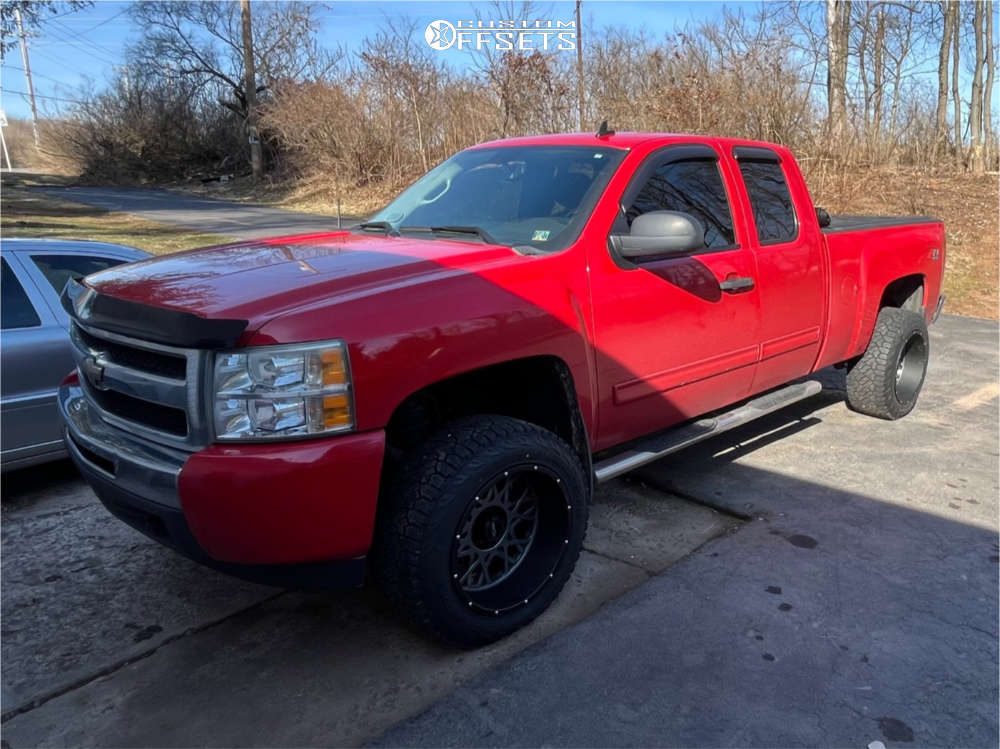 2010 Chevrolet Silverado 1500 with 20x12 -51 Vision Rocker and 33/12 ...
