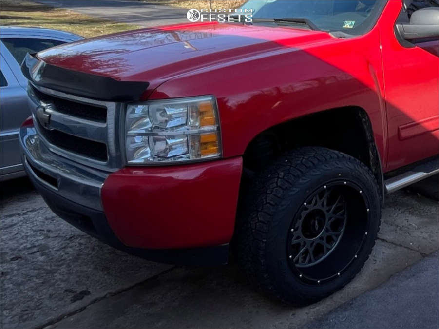 2010 Chevrolet Silverado 1500 with 20x12 -51 Vision Rocker and 33/12 ...