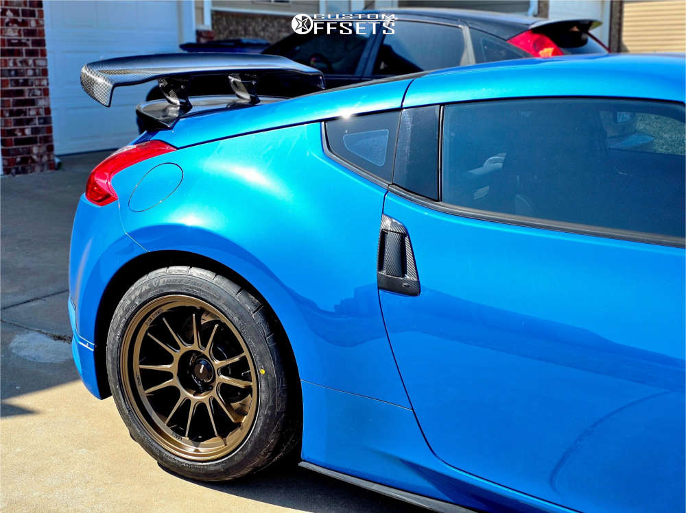 2012 Nissan 370Z with 18x10.5 25 Konig Hypergram and 275/40R18 ...