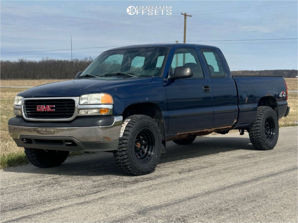 2002 GMC Sierra 1500 with 16x8 -12 Vision D Window and 265/75R16 Kenda ...