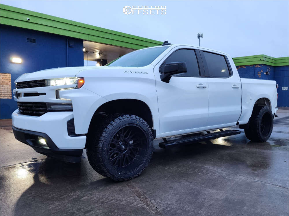 2021 Chevrolet Silverado 1500 with 22x12 -51 Vision Brawl and 33/12 ...