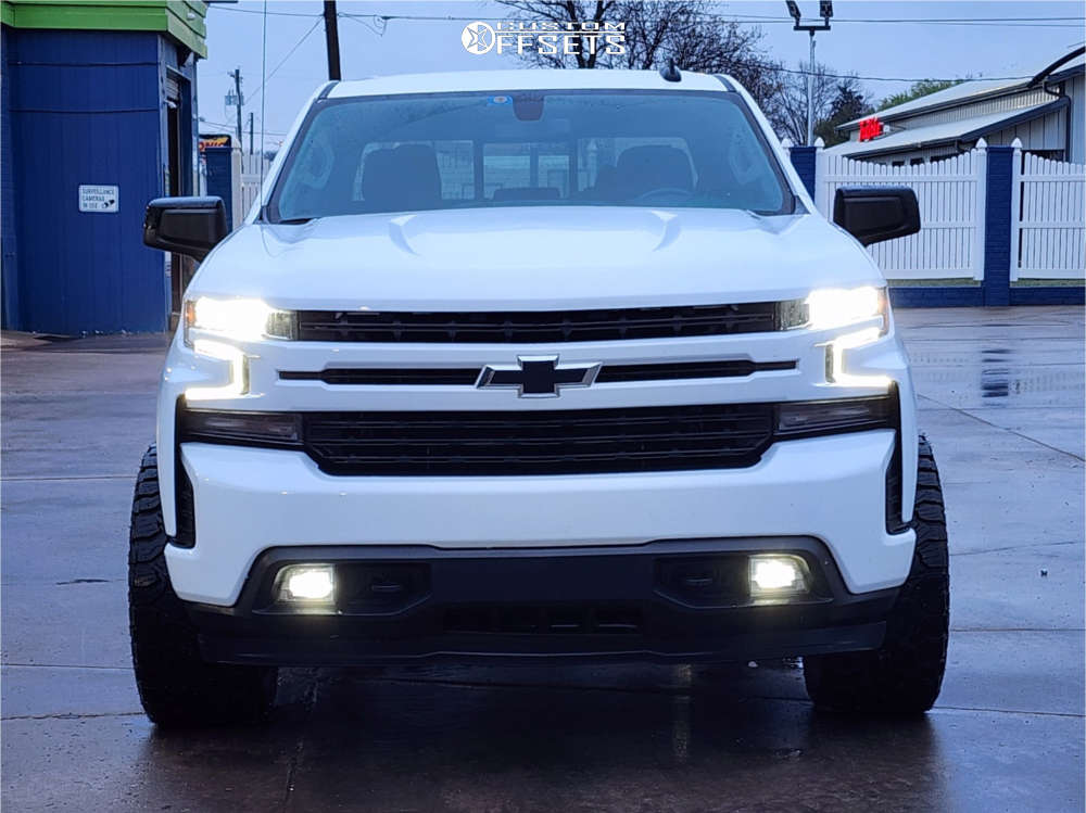 2021 Chevrolet Silverado 1500 with 22x12 -51 Vision Brawl and 33/12 ...