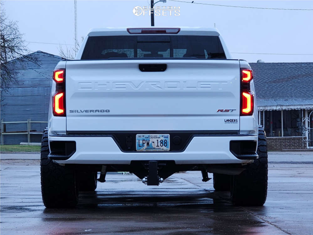 2021 Chevrolet Silverado 1500 with 22x12 -51 Vision Brawl and 33/12 ...