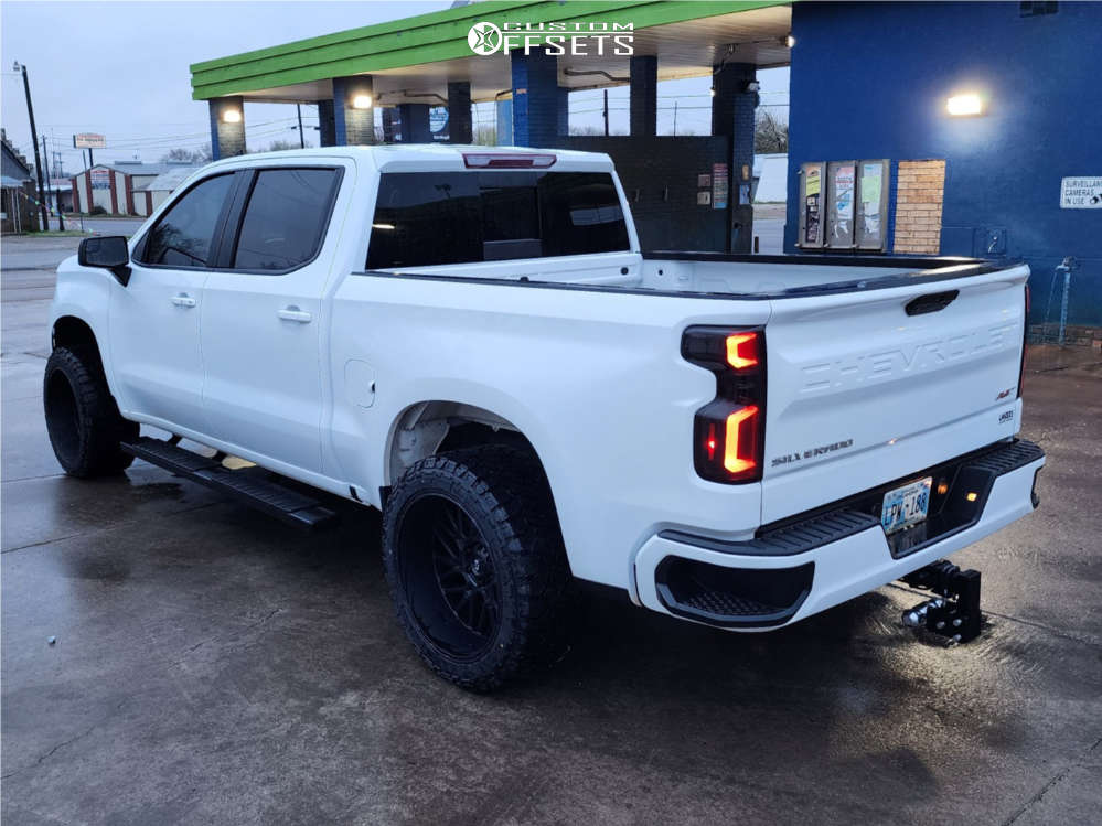 2021 Chevrolet Silverado 1500 with 22x12 -51 Vision Brawl and 33/12 ...