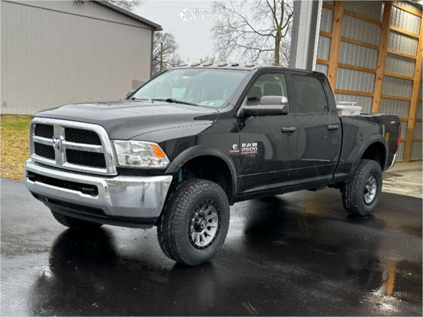 2017 Ram 2500 with 18x9 12 Icon Alloys Compression Hd and 295/70R18 ...