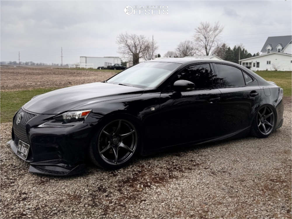 2015 Lexus IS250 with 18x9.5 22 Kansei Tandem and 225/40R18 Atrezzo ...