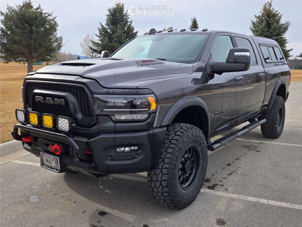 2024 Ram 2500 with 18x9 18 Raceline Rogue and 37/12.5R18 Falken Wildpeak Rt01 and Suspension ...