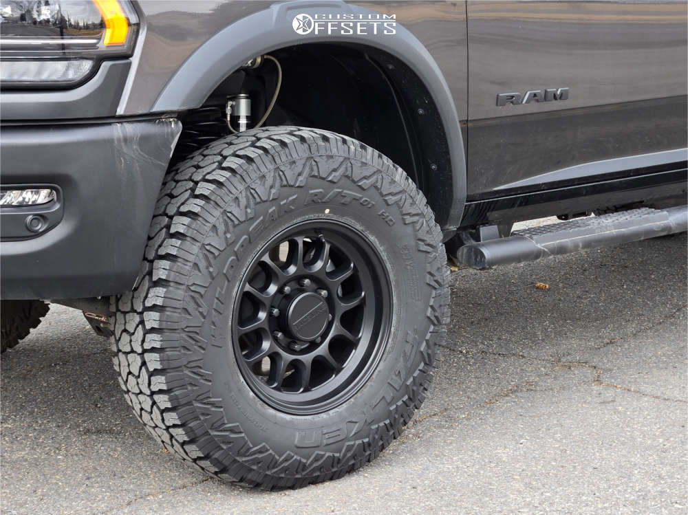 2024 Ram 2500 with 18x9 18 Raceline Rogue and 37/12.5R18 Falken Wildpeak Rt01 and Suspension ...