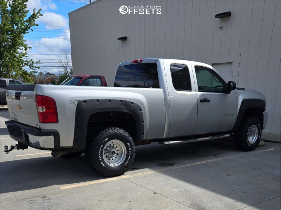 2010 Chevrolet Silverado 2500 HD with 16x10 -25 American Racing Outlaw ...