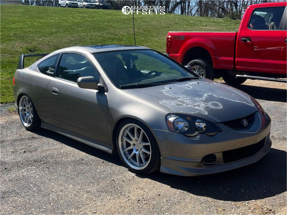 2003 Acura RSX with 18x8.5 35 Aodhan Ds02 and 225/40R18 Nitto Neo Gen ...