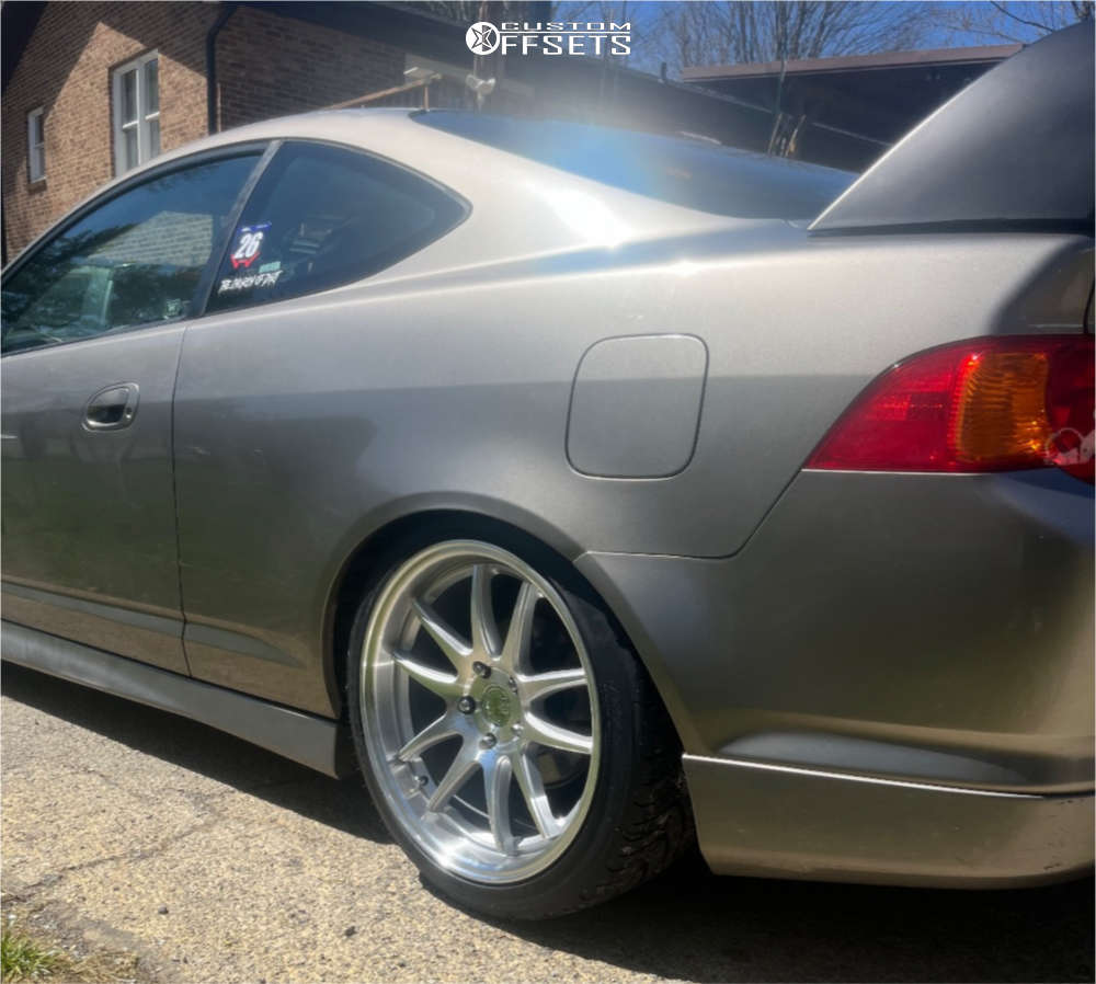2003 Acura RSX with 18x8.5 35 Aodhan Ds02 and 225/40R18 Nitto Neo Gen ...
