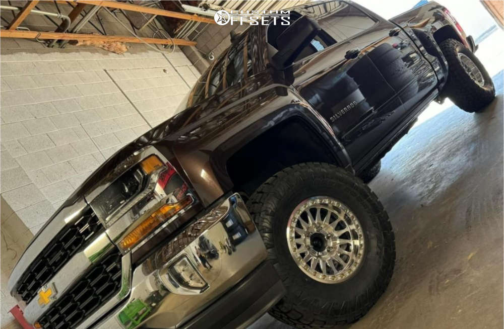 2016 Chevrolet Silverado 1500 with 17x9 0 KMC Km445 and 315/70R17 Toyo ...