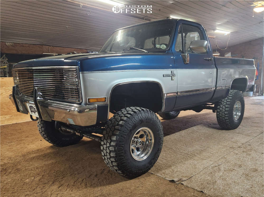 1981 Chevrolet K10 with 15x10 -38 Alloy Ion Style 171 and 35/12.5R15 ...