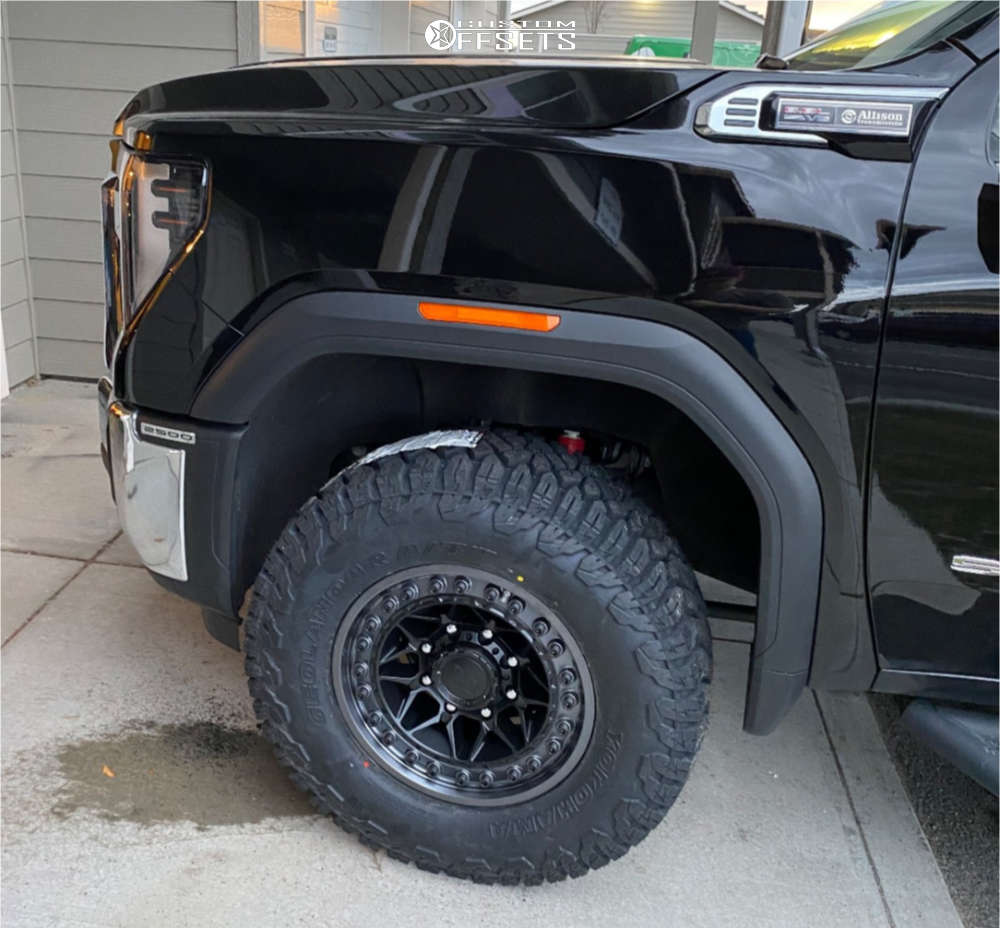 2024 GMC Sierra 2500 HD with 18x9 0 Black Rhino Alpha and 35/12.5R18 ...