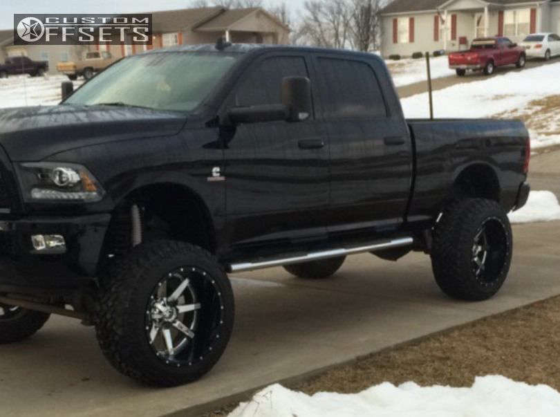 2014 Ram 2500 with 24x14 -75 Fuel Maverick and 38/13.5R24 Nitto Trail ...