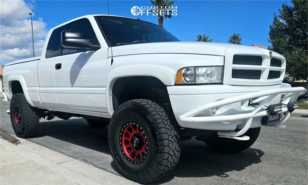 2001 Dodge Ram 2500 with 17x8.5 0 Method Mr305 and 37/12.5R17 Toyo ...