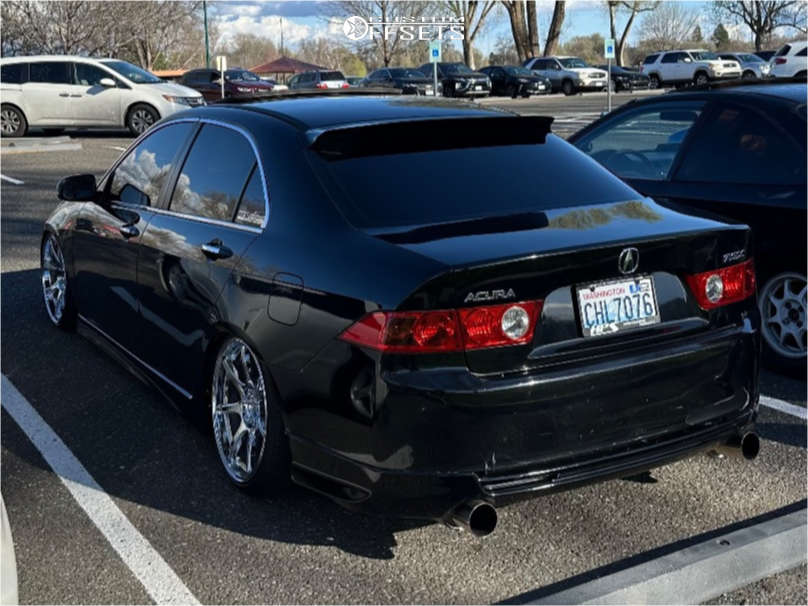 2004 Acura TSX with 18x8.5 35 Anovia Kano and 215/35R18 Westlake SA07 ...