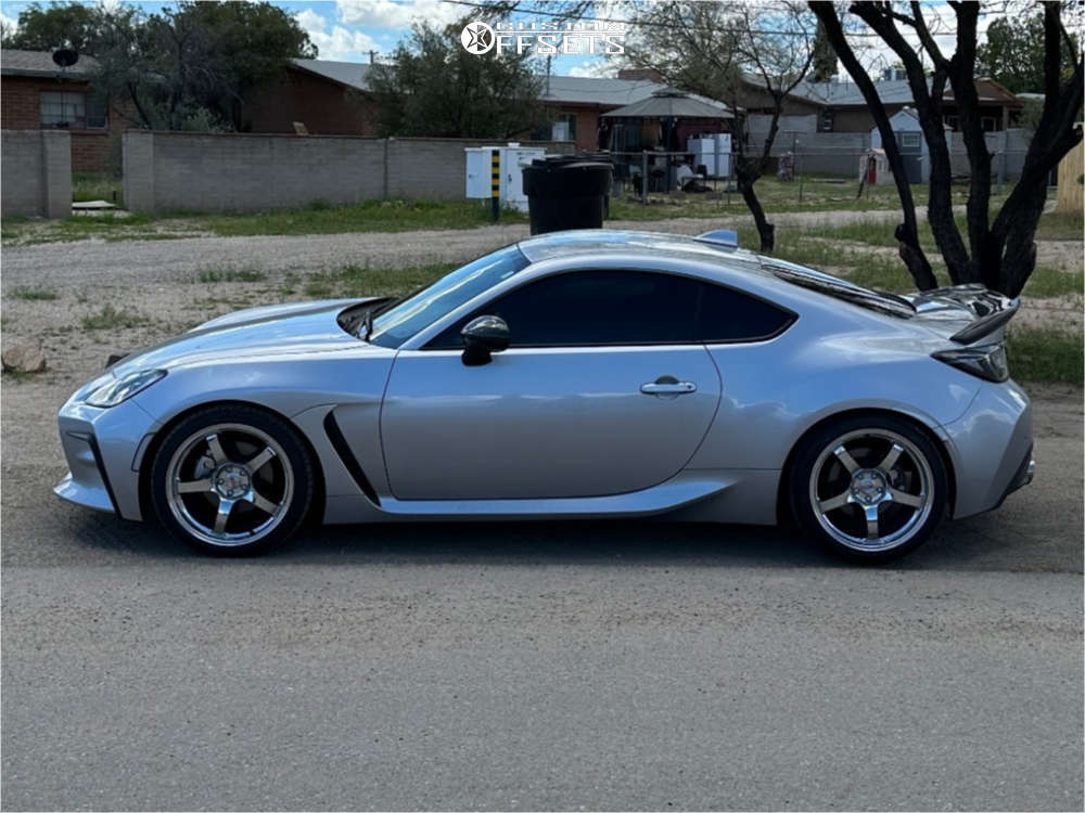 2023 Toyota GR86 with 18x9.5 38 Gram Lights 57cr and 245/35R18 Michelin ...