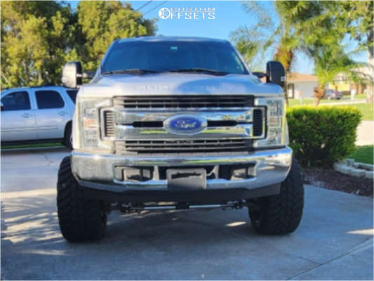 2017 Ford F-250 Super Duty with 22x14 -76 Vision Spyder and 35/15.5R22 ...