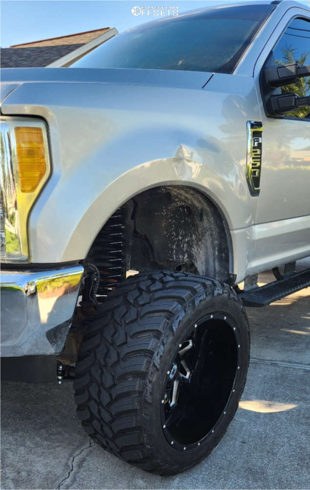 2017 Ford F-250 Super Duty with 22x14 -76 Vision Spyder and 35/15.5R22 ...